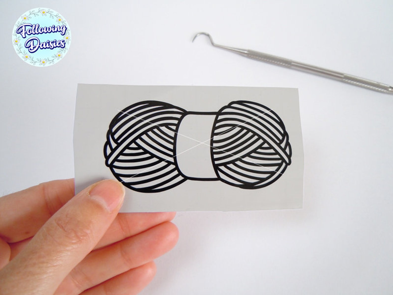 BALL of Wool With CROCHET Hook SVG, Ball of Yarn, Crochet Hook ...