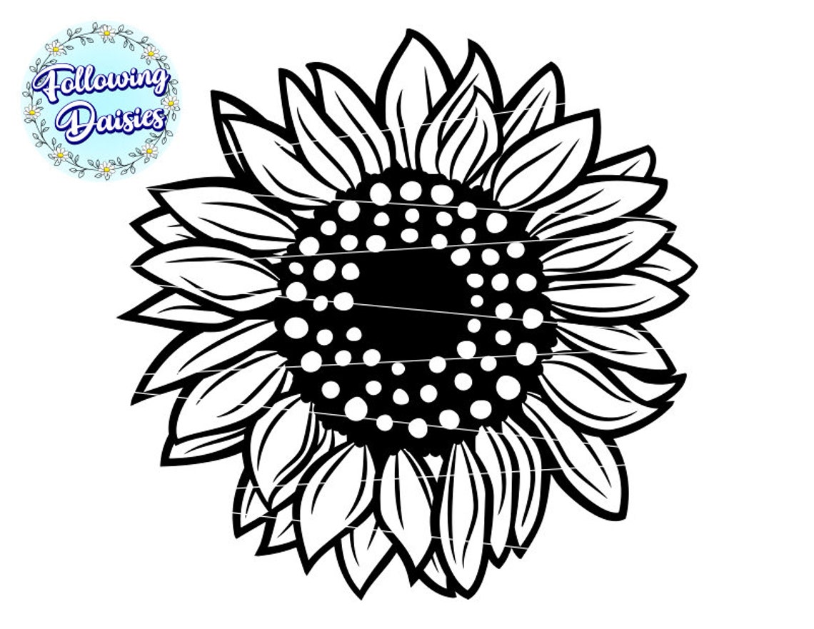 SUNFLOWER SVG, Sunflower Decorations, Paper Cut Template, Cut Files for ...