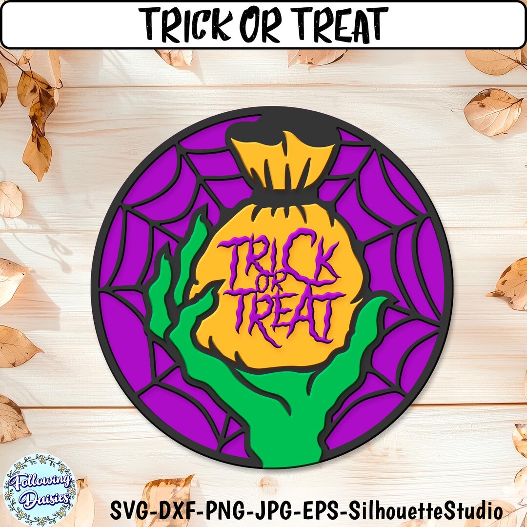 TRICK or TREAT Sing SVG, Halloween Svg, Halloween Layered Svg File ...