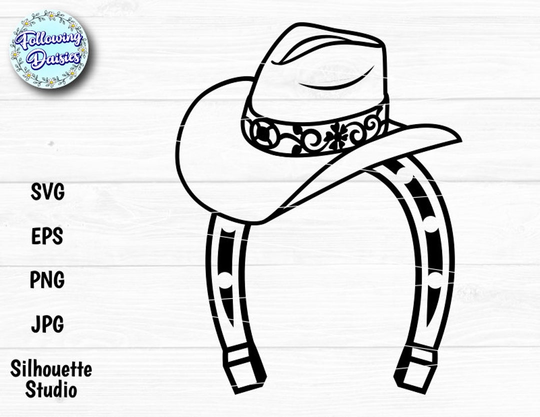 HORSESHOE MONOGRAM SVG, Cowboy Hat, Western, Rodeo, Ranch, Cowgirl ...