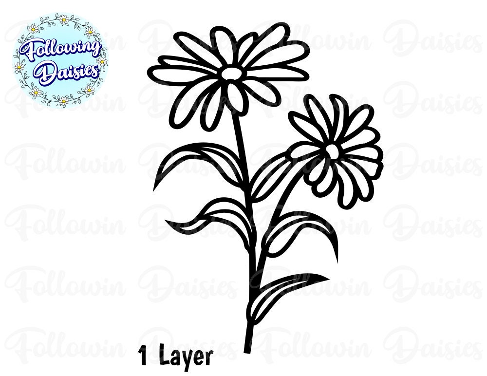 FLOWERS in SVG Floral Flower Cut File Floral Ornaments | Etsy