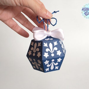 3D CHRISTMAS BALLS SVG, Christmas Ornament Svg, Christmas Ornamet ...