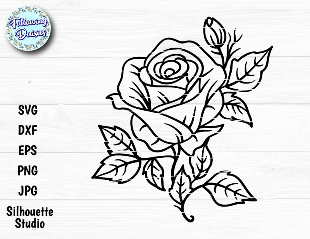 ROSA SVG Flores svg Rosa svg para Cricut Rosa archivo svg - Etsy España