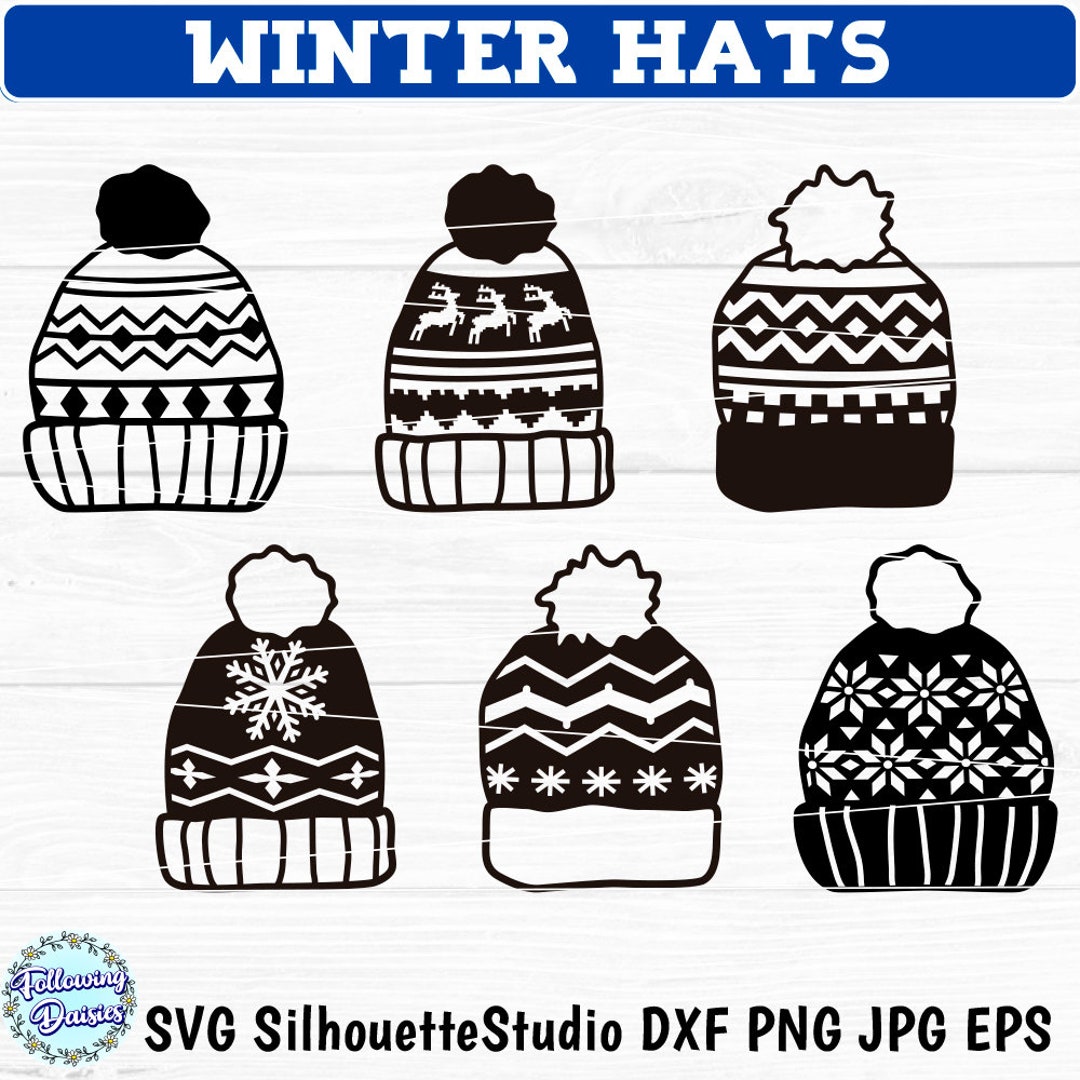 WINTER HATS SVG, Winter Hat Svg, Christmas Ornamentes Svg, Winter Svg ...