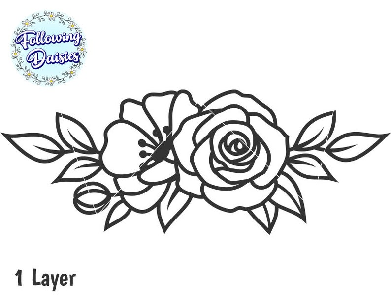 FLOWERS in SVG, Bouquets, Floral Decoration, Flowers, Flower Border ...