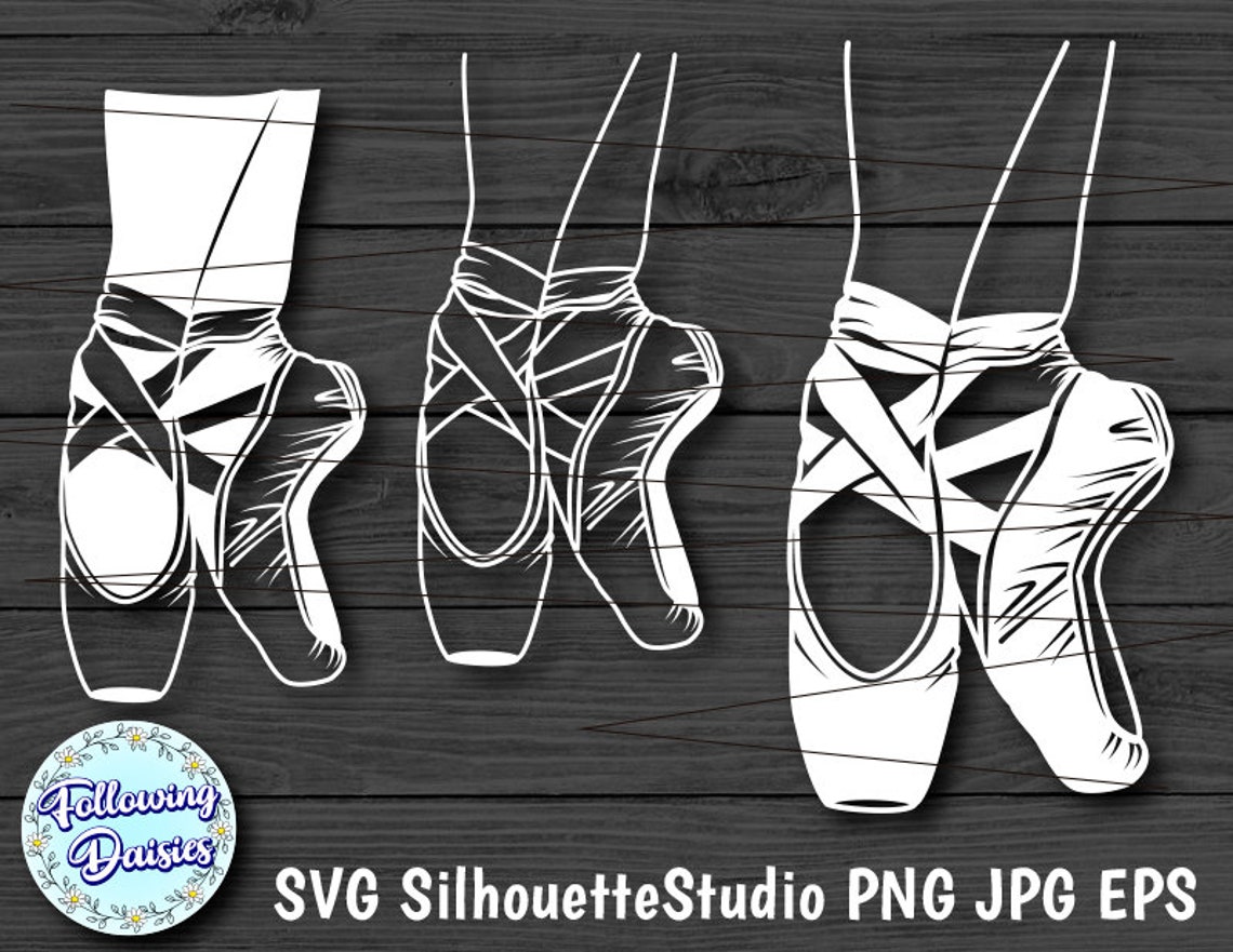 BALLET SVG Ballet Shoes Svg Paper Cut Template Ballet - Etsy