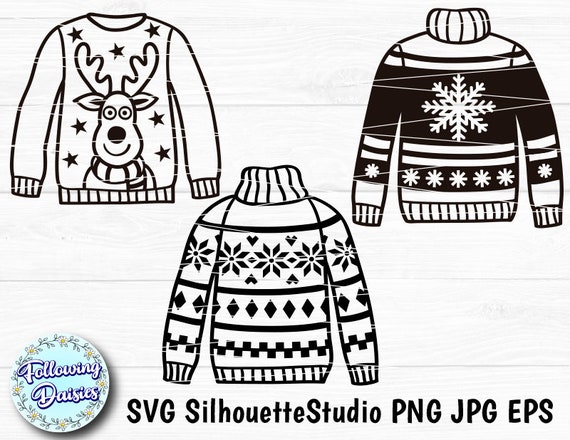CHRISTMAS SWEATERS SVG Original Christmas Sweater Ugly | Etsy
