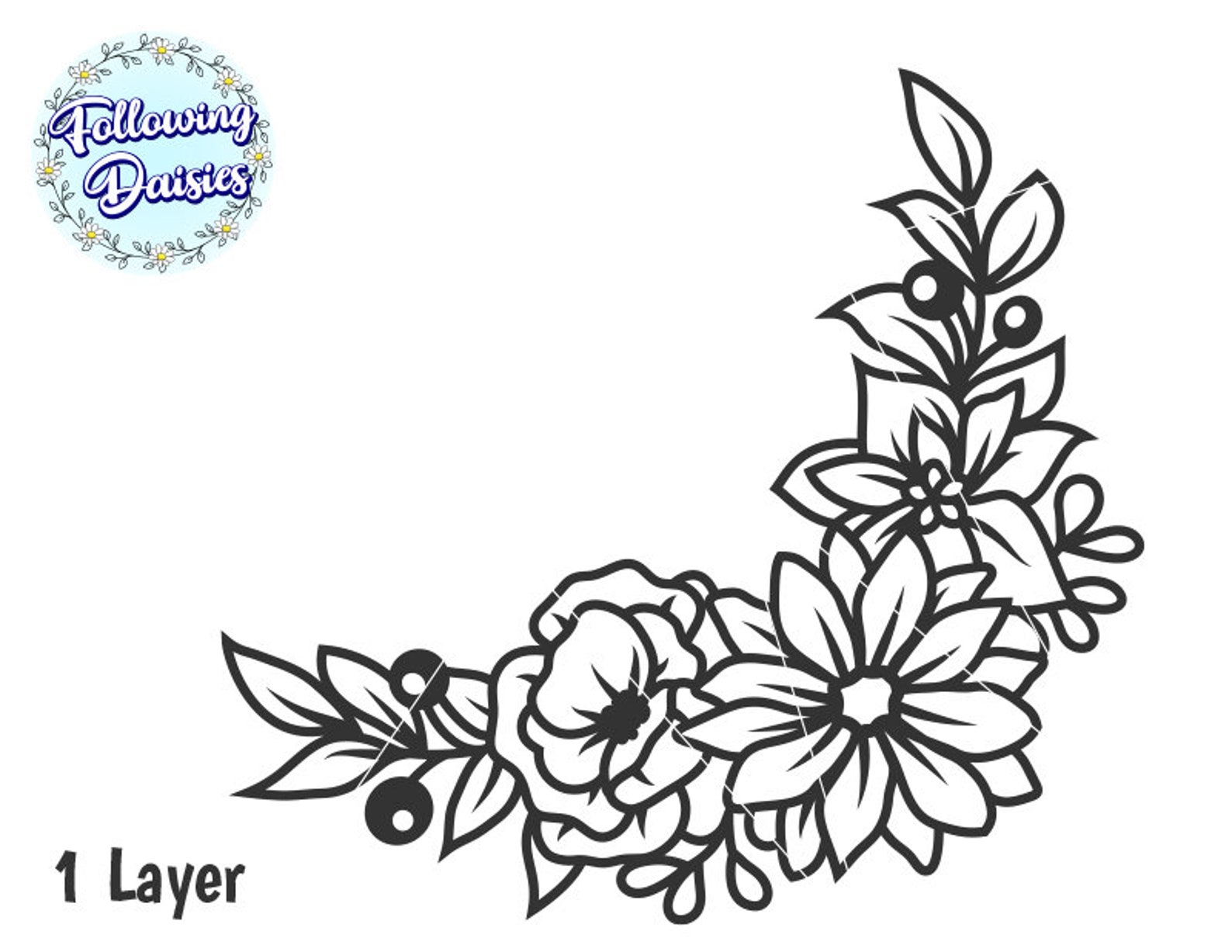 FLOWERS in SVG Bouquets Floral Decoration Flowers Flowers - Etsy