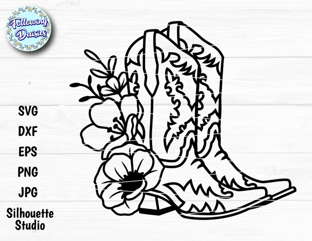 COWBOY BOOTS SVG, Cowgirl Boots Svg File, Western Svg, Rodeo Svg, Ranch ...