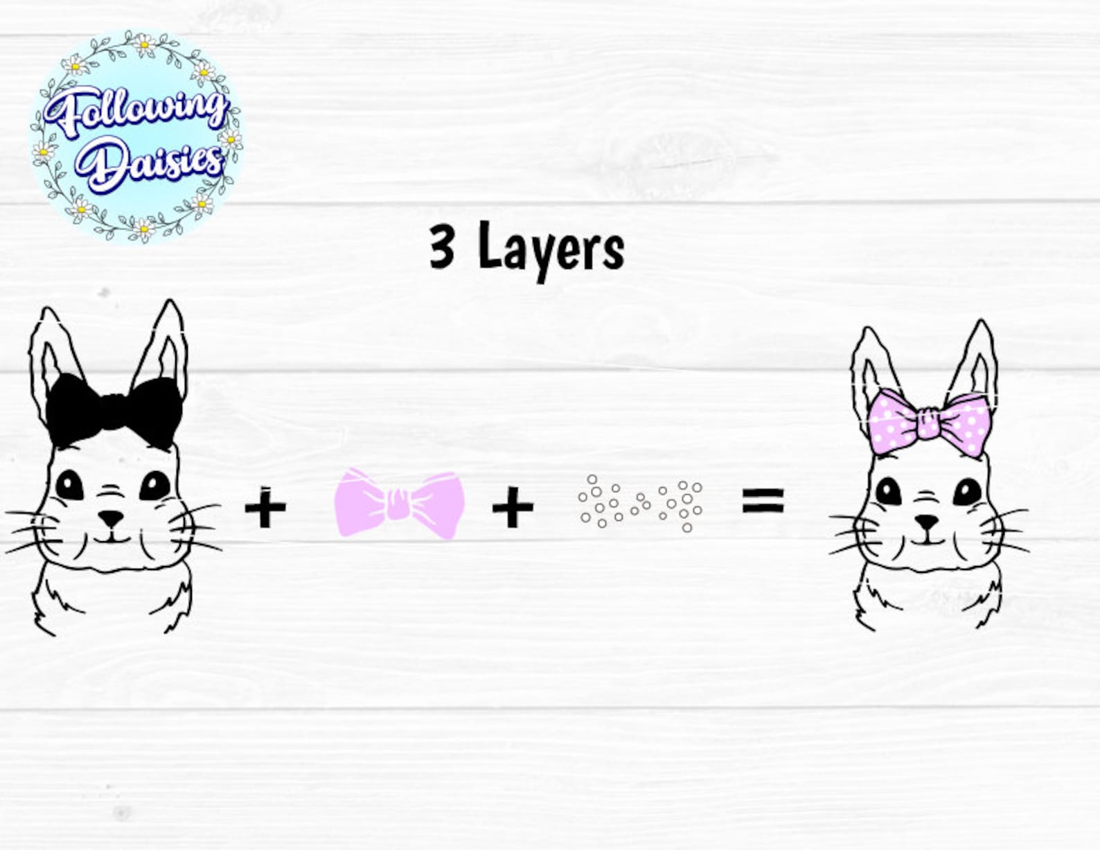 BUNNY SVG, Bunny With Bow, Easter Bunny, Bunny Easter, Bunny Face ...