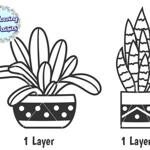 PLANTS in SVG, Potted Plants, House Plants, Flower Pot, Gardening ...