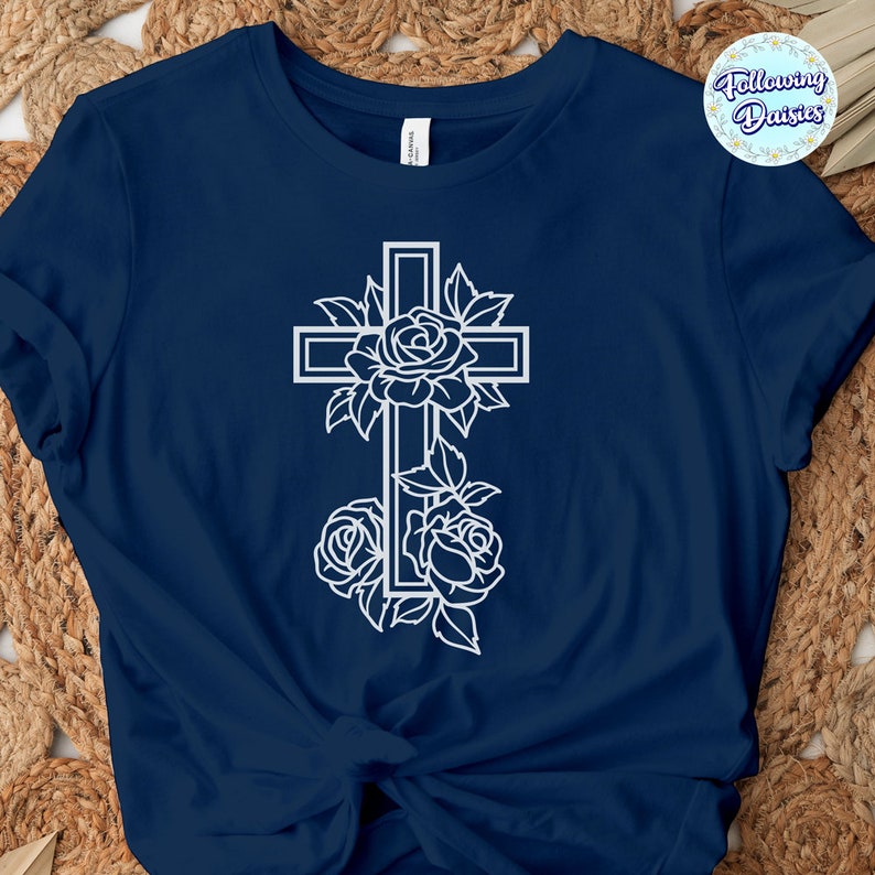 CROSS SVG Floral Cross Svg Religious Cross Svg Chistian - Etsy