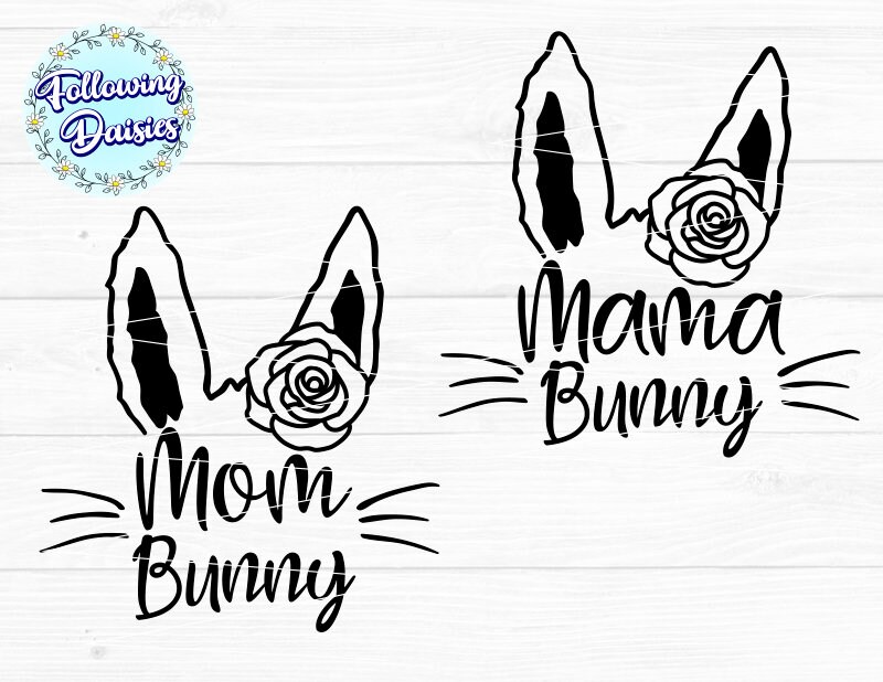 OREJAS de CONEJO en SVG Mama Bunny svg Daddy Bunny svg | Etsy México