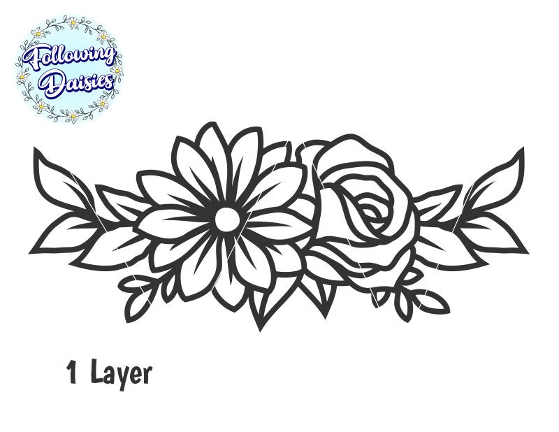 FLOWERS in SVG Bouquets Floral Decoration Floral Flower - Etsy
