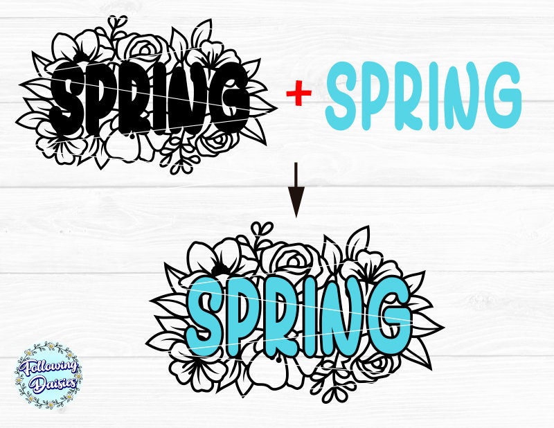 SPRING SVG DESIGN Spring Svg Files for Cricut Spring Flowers | Etsy