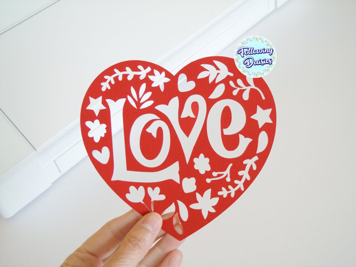 HEART SVG File, Valentine's Day, Love Cut File, Birthday, Svg Files for ...