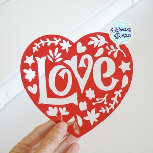 HEART SVG File, Valentine's Day, Love Cut File, Birthday, Svg Files for ...