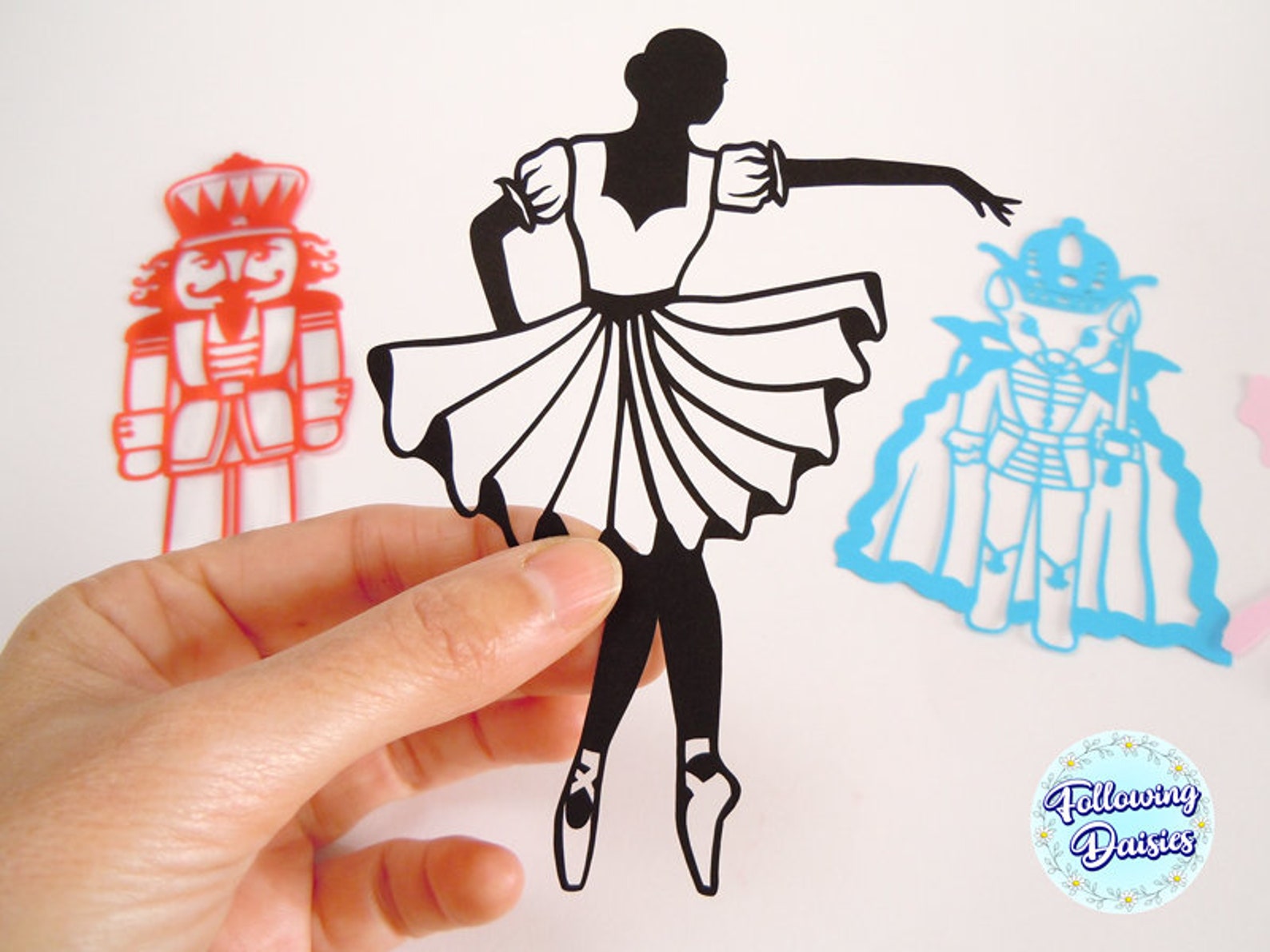 The NUTCRACKER BALLET in SVG, Mouse King, Ballerina, Christmas Decor ...