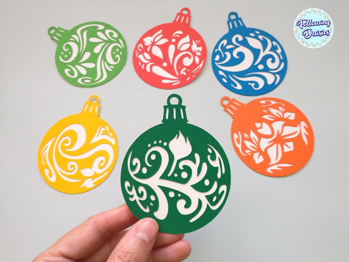 CHRISTMAS BALLS SVG Christmas Ornaments Svg Bundle Christmas - Etsy