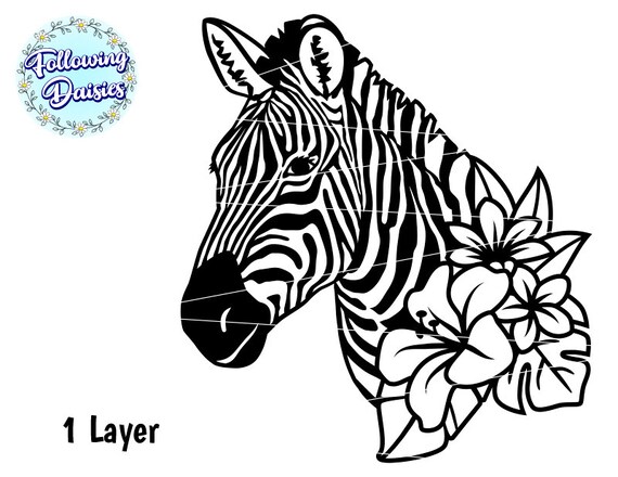 Zebra Head Coloring Page