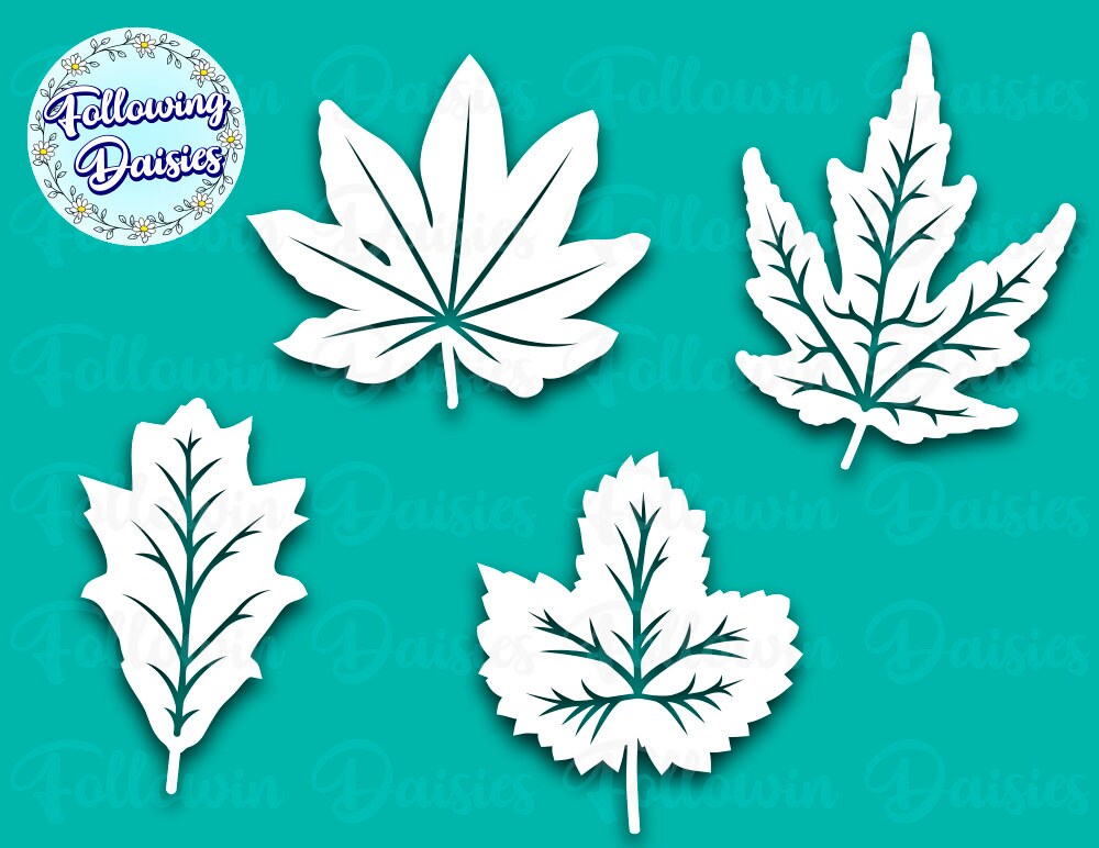 TREE LEAVES in SVG Nature Plants Leaves vector Leaves | Etsy