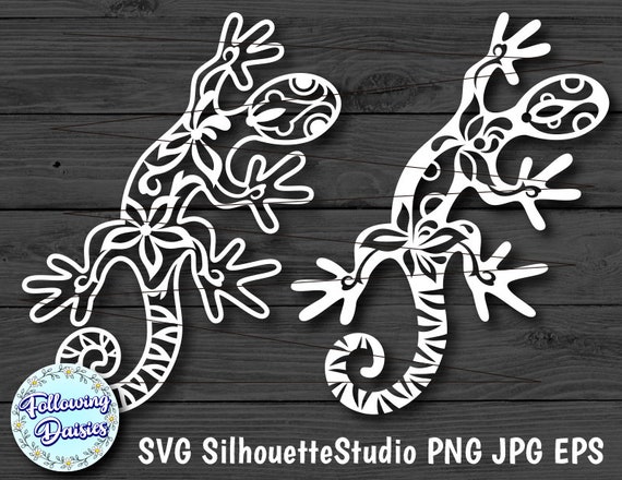 LIZARD in SVG Lizard Silhouette Gecko Instant Download Svg - Etsy