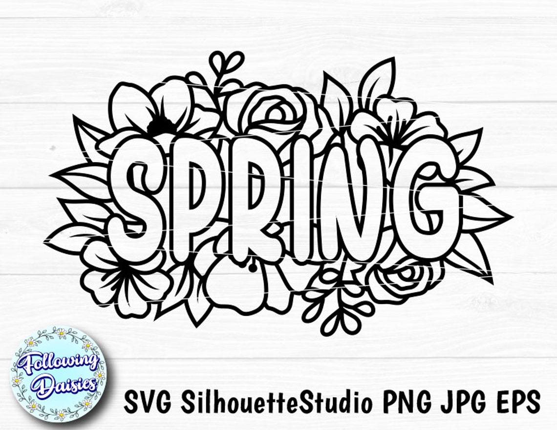 SPRING SVG DESIGN Spring Svg Files for Cricut Spring Flowers | Etsy