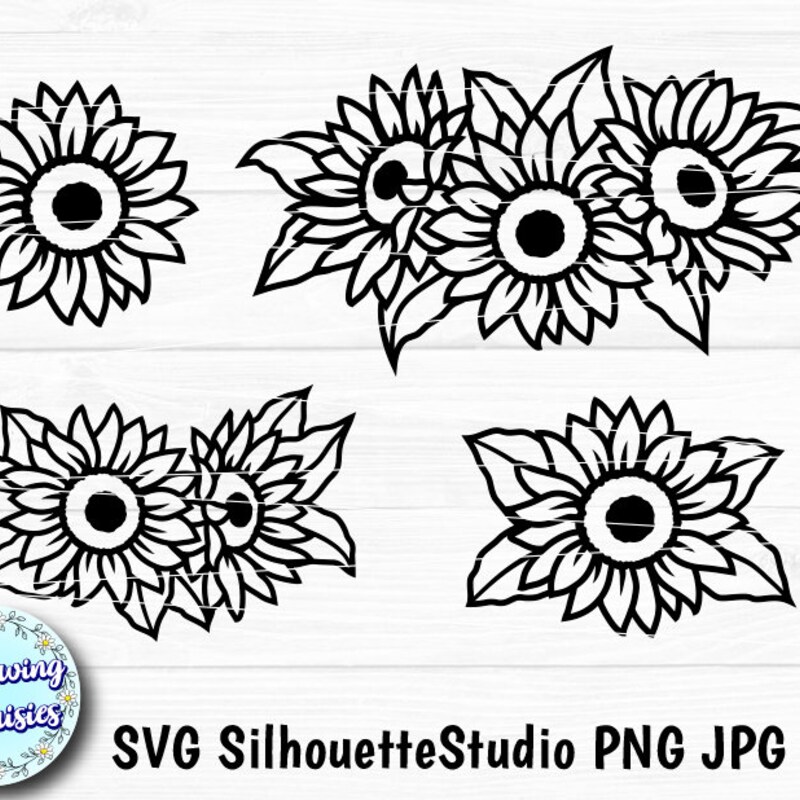 Sunflower Bouquet Svg - Etsy