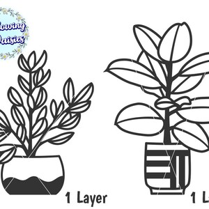 PLANTS in SVG, Potted Plants, House Plants, Flower Pot, Gardening ...