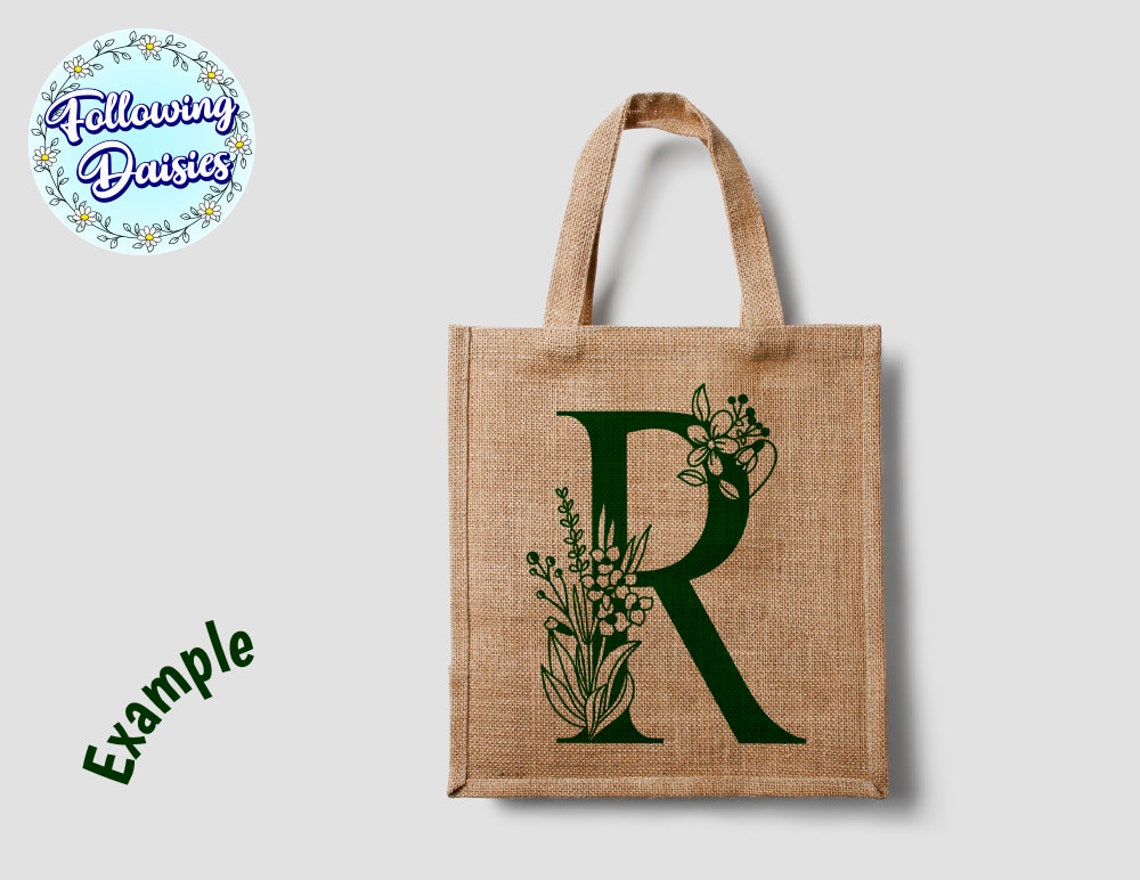 LETRA R Floral en SVG Letra R decorada con flores Archivos - Etsy España