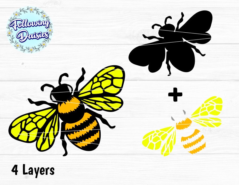 BEE KIND in SVG, Wreath, Save the Bees, Bumble Bee, Bee Silhouette, Bee ...