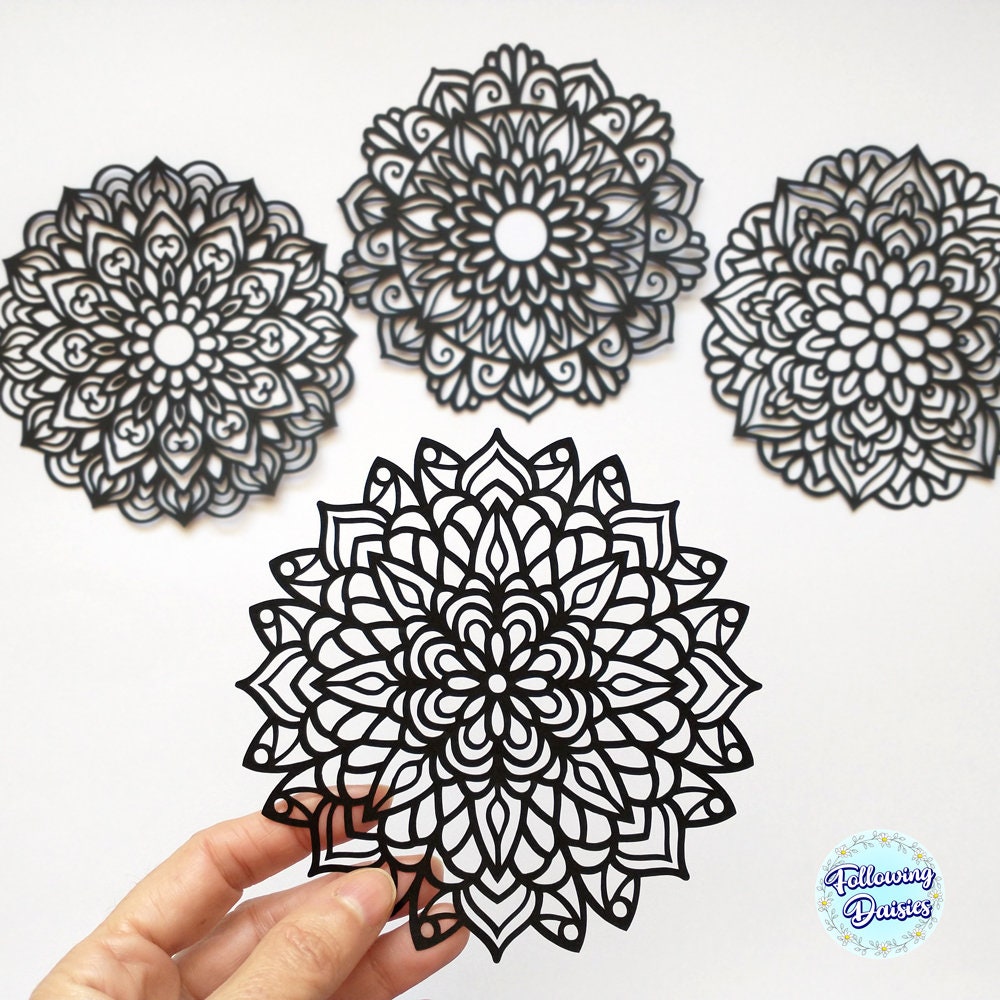 MANDALAS SVG Mandala Svg File for Cricut Mandala Vector - Etsy