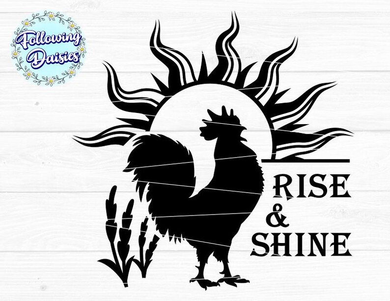 ROOSTER SVG, Rooster Silhouette, Farm, Rise and Shine, Farm Rooster ...