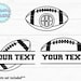 FOOTBALL SVG, Football Monogram, Football Mom, Sport Monogram, Sport ...