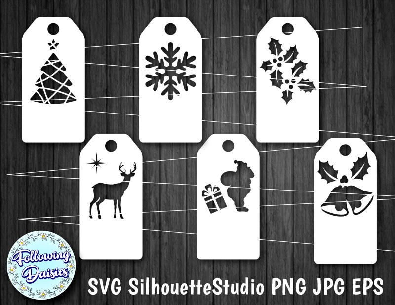 GIFT TAGS in SVG Format Christmas Tags Christmas Christmas | Etsy