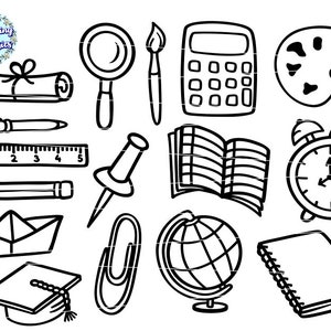 BACK to SCHOOL SVG, Estudents, School Ornaments, School Supplies ...
