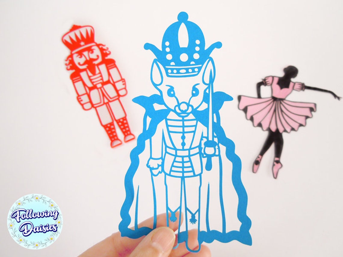 The NUTCRACKER BALLET in SVG, Mouse King, Ballerina, Christmas Decor ...