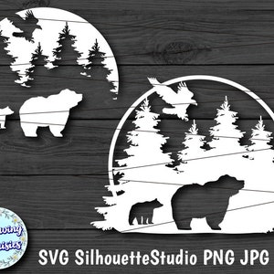 BEAR in the FOREST in SVG, Baby Bear, Instant Download, Svg Files for ...
