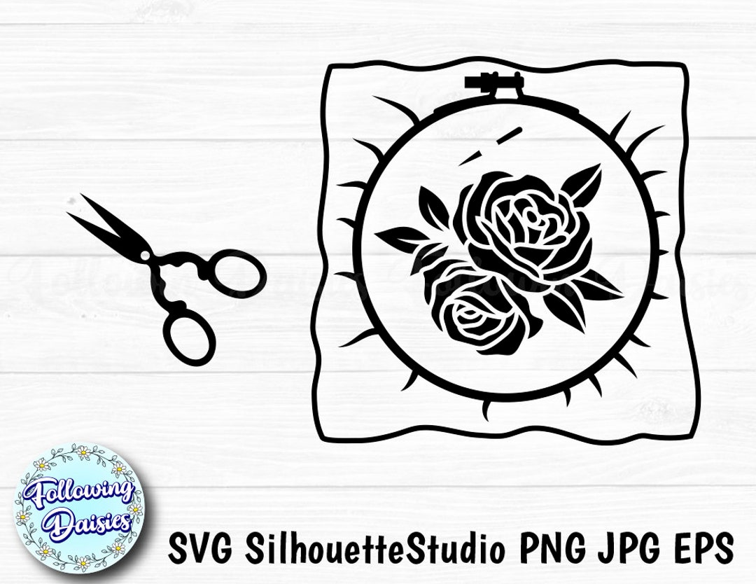 EMBROIDERY in SVG Embroider Embroidery Hoop Flowers Hand - Etsy