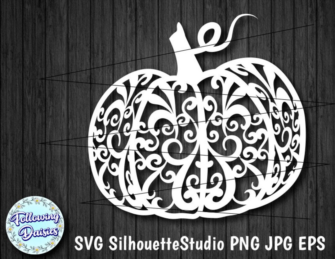 CALABAZA decorada con filigranas en SVG, Decoración otoñal, Archivos de ...