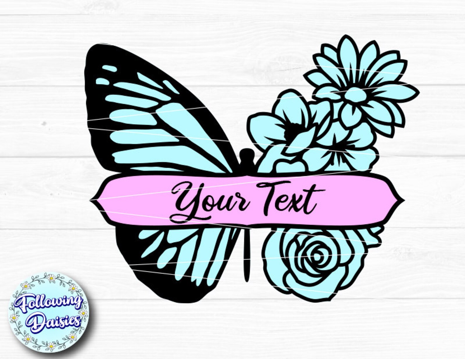 BUTTERFLY MONOGRAM SVG, Butterfly Layered, Butterfly Svg Cricut, Floral ...