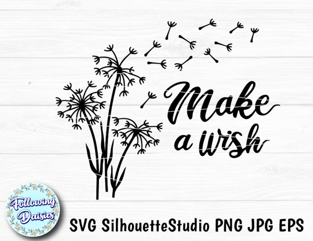 WILDFLOWERS in SVG, Bouquets, Dandelion, Floral, Make a Wish, Paper Cut ...