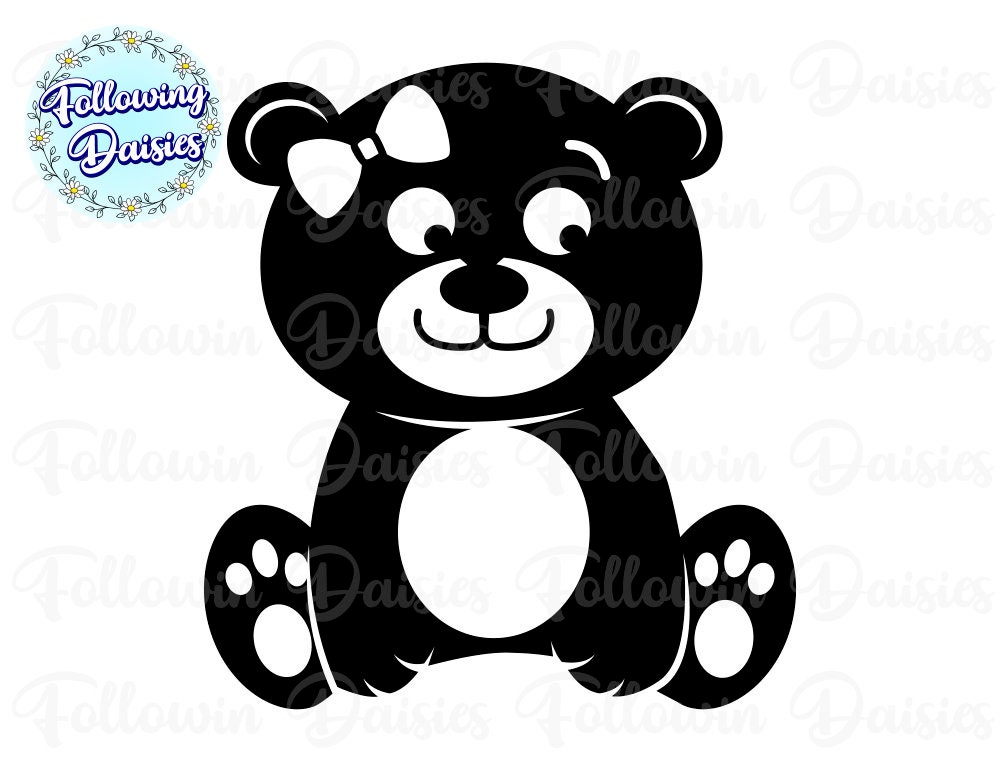 OSITAS en SVG, Siluetas de osas, Osos vectoriales, Archivos de corte ...