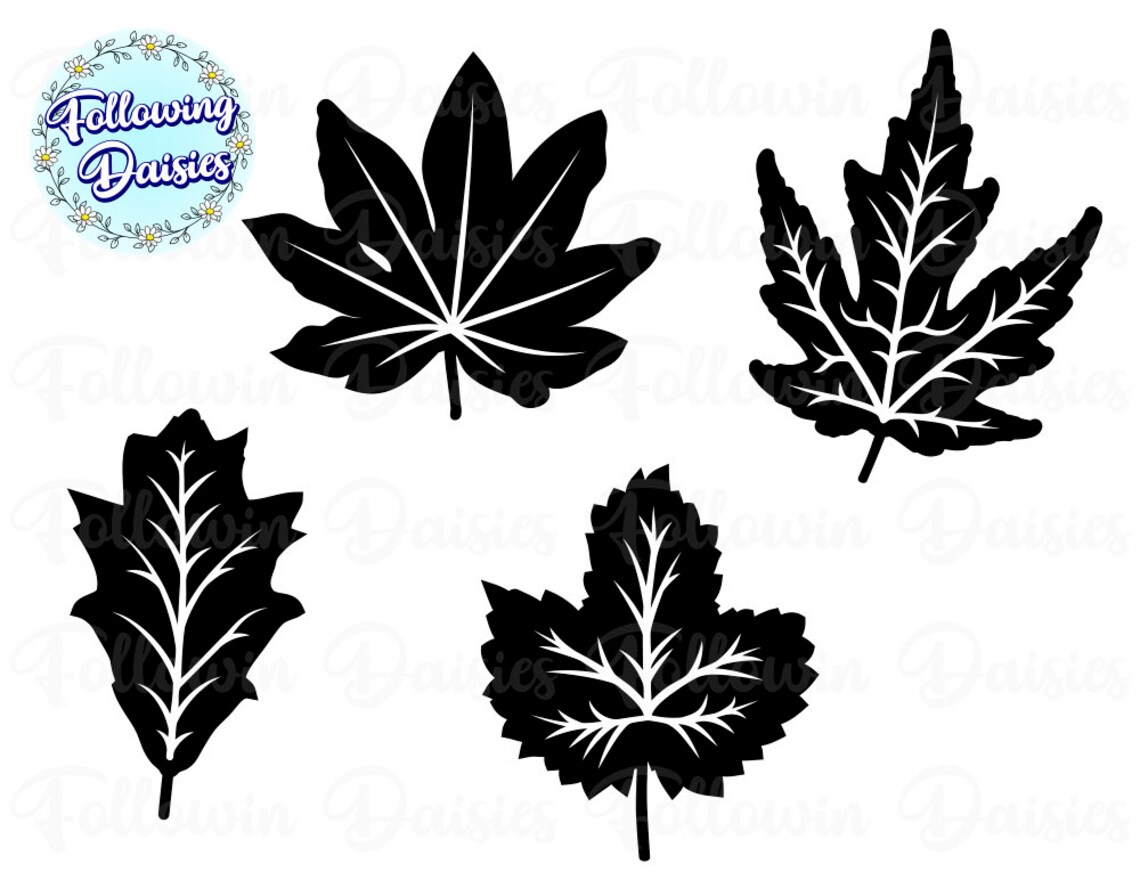 TREE LEAVES in SVG Nature Plants Leaves Vector Leaves - Etsy