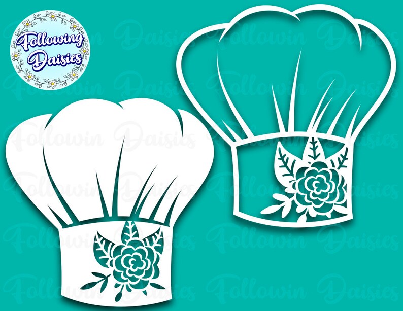GORRO de COCINERO en SVG Gorro de Chef en svg Colección | Etsy