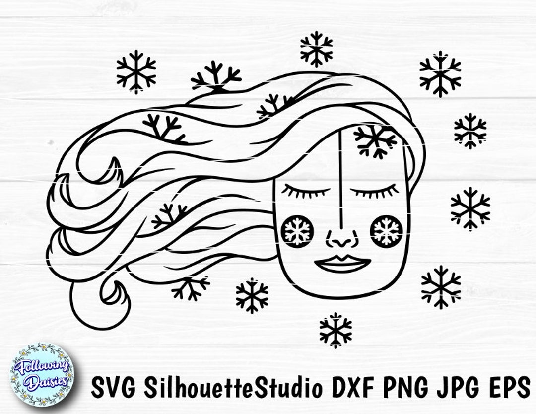 WINTER GIRL SVG Winter Svg Snowflaes Svg Cold Svg Winter - Etsy