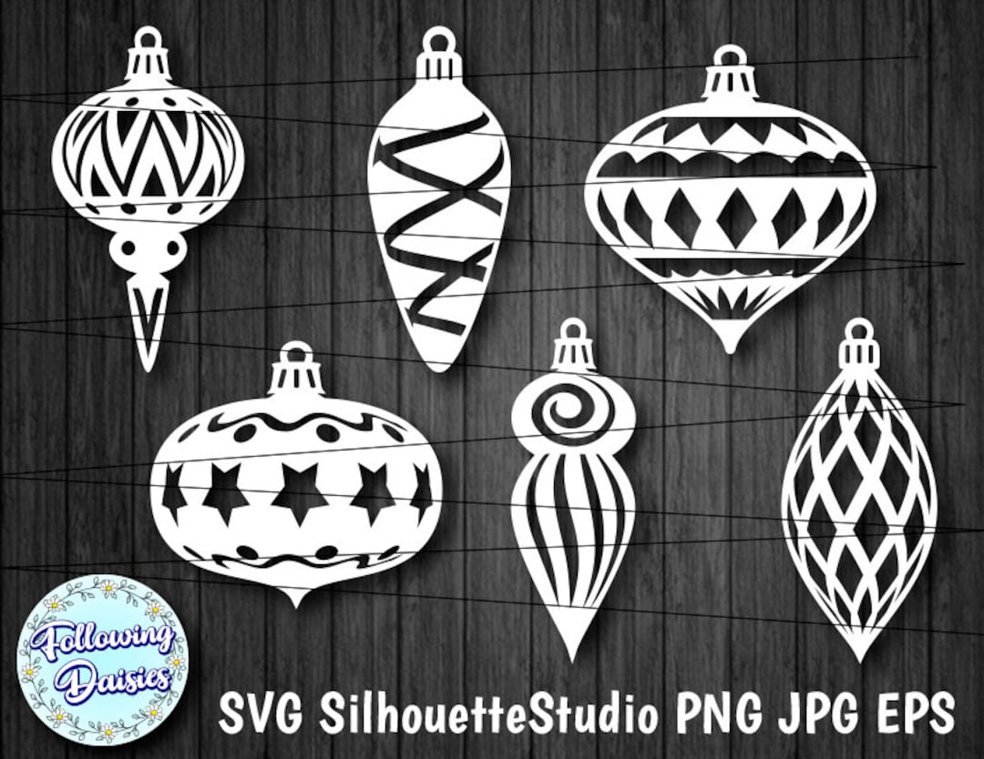 CHRISTMAS BALLS in SVG No.5, Christmas Decorations, Christmas Bulbs ...