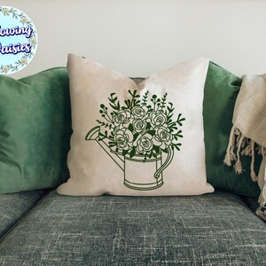 WATERING CAN SVG, Waterin Can With Flowers, Bouquet of Roses, Instant ...