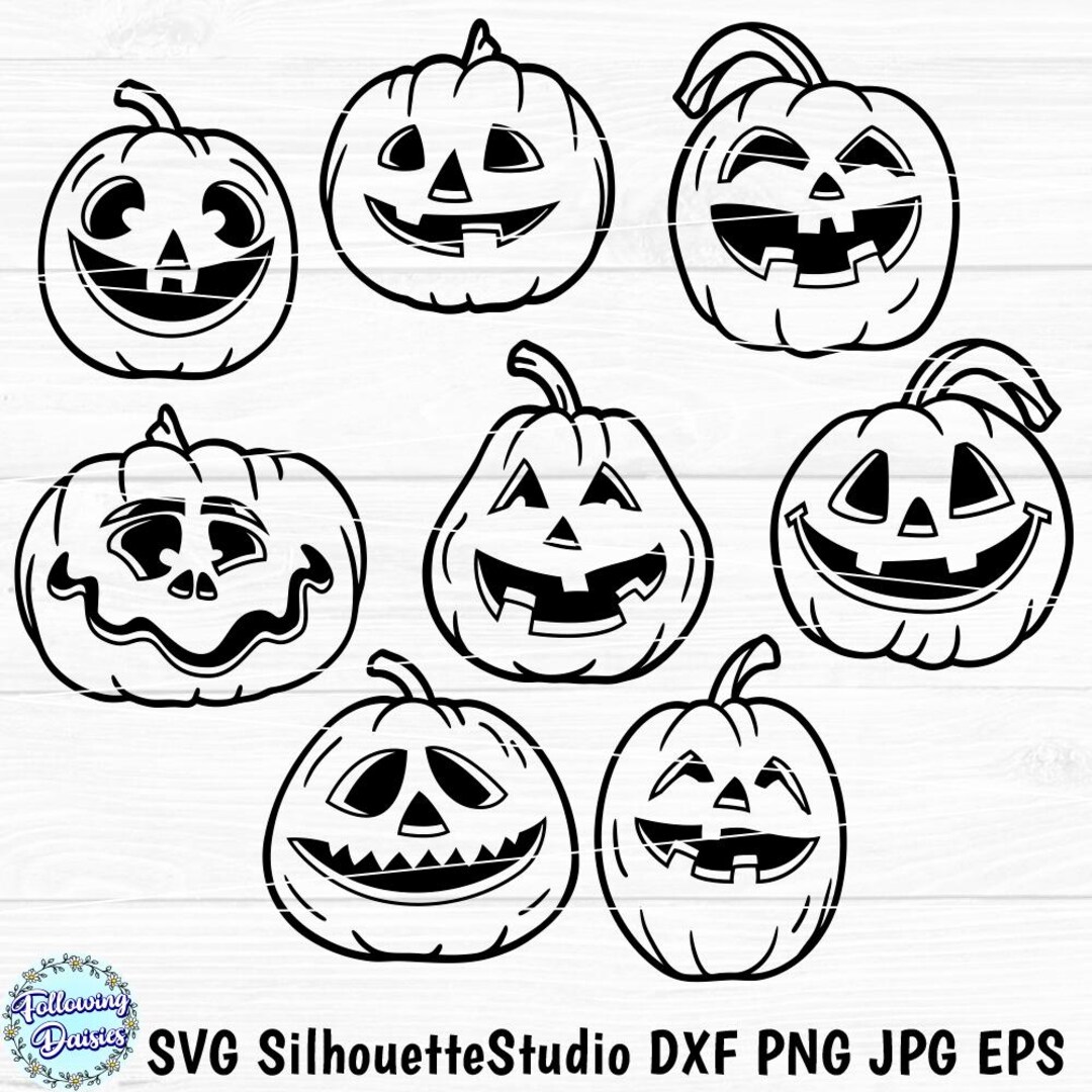 CALABAZAS en SVG, Jack O lantern svg file, Calabazas de Halloween svg ...
