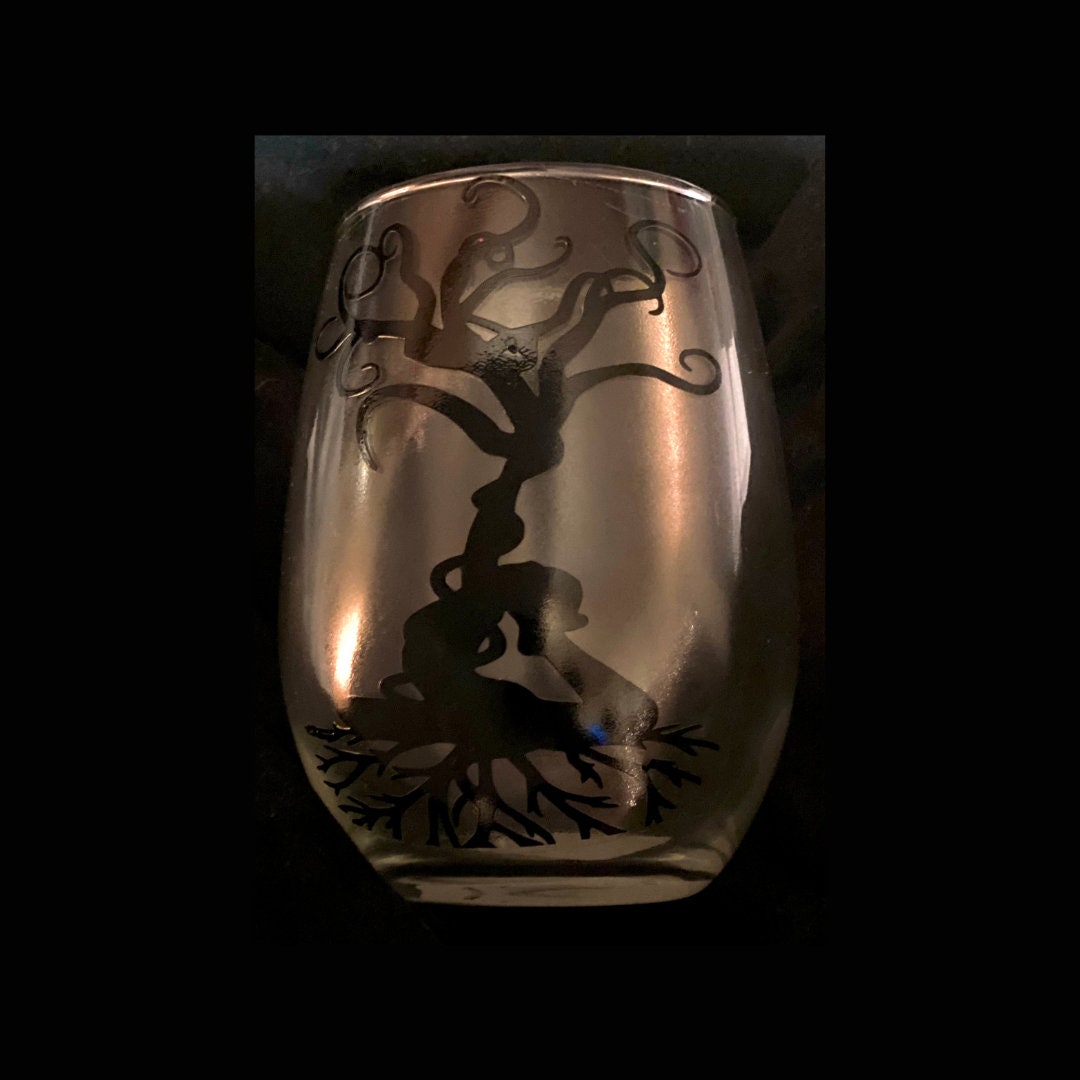 Tree of Life Wine Glass - Etsy